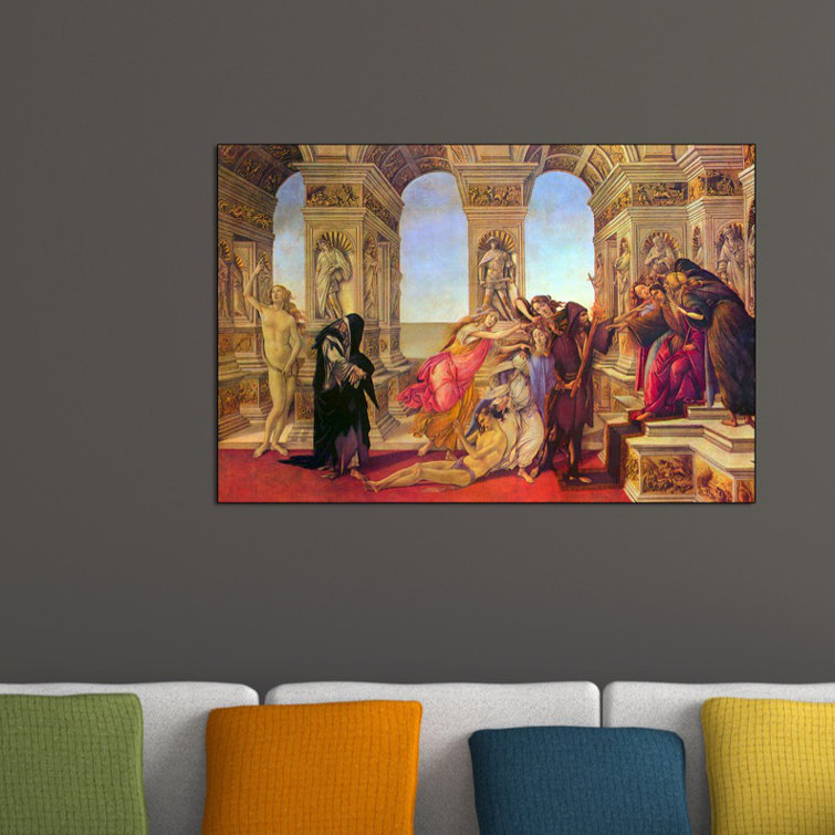 East Urban Home Slander by Sandro Botticelli - Wrapped Canvas Rectangle Print | Wayfair.co.uk